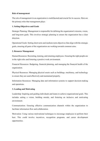 Introduction to international business,role of manager, | DOCX