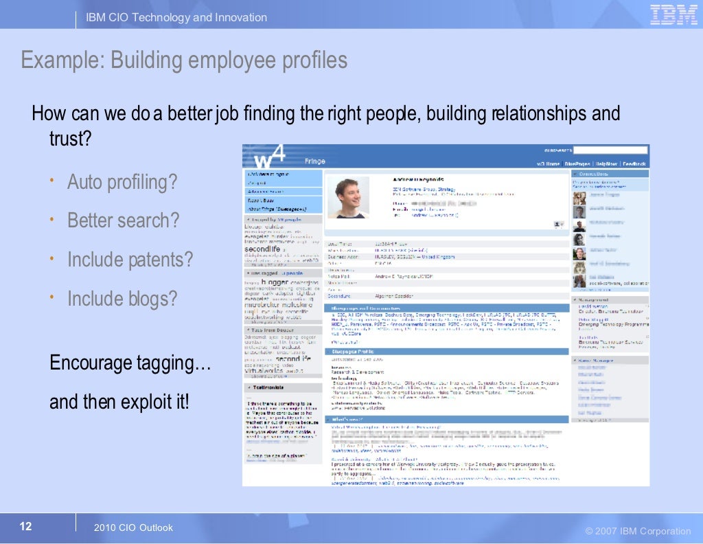 Example: Building employee profiles How