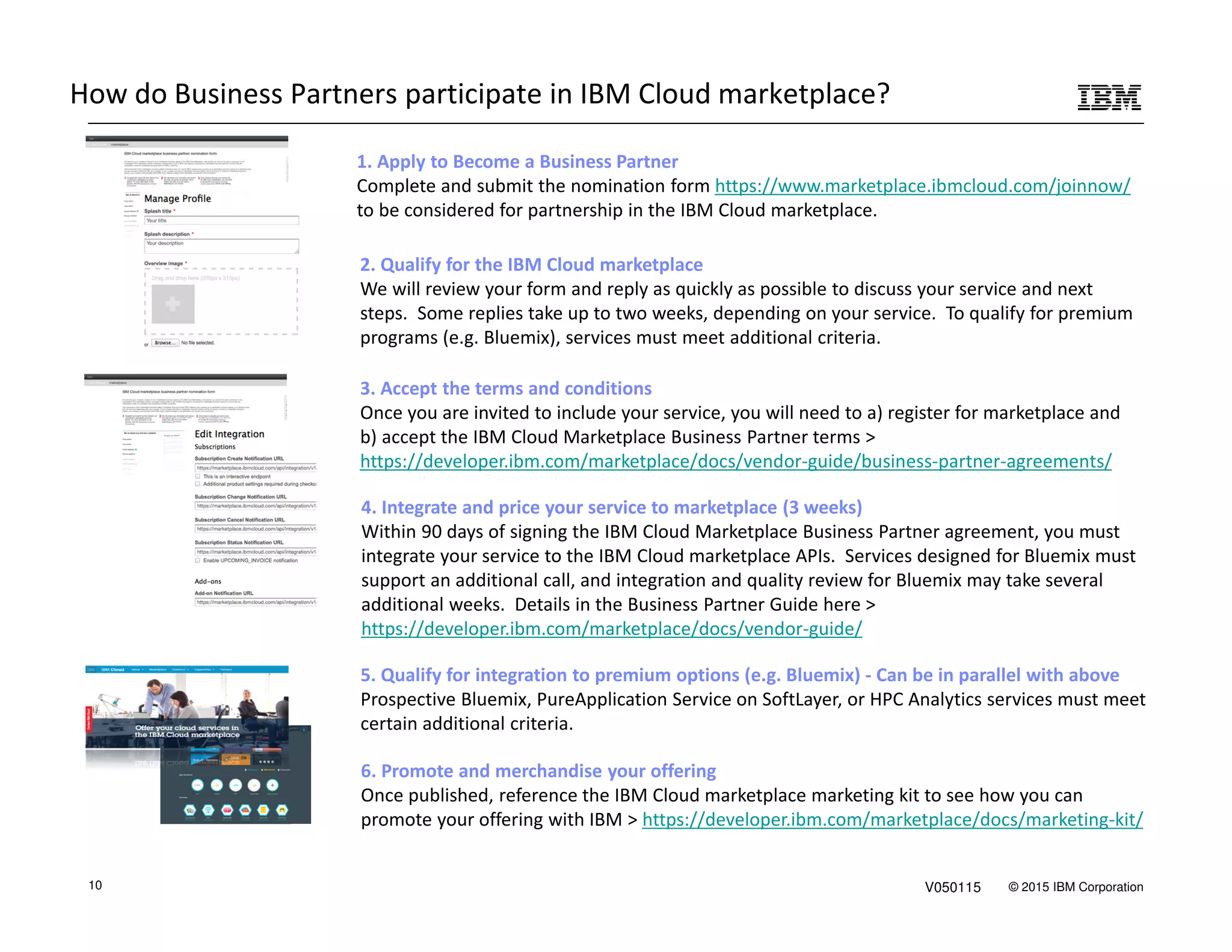 Enter the world of the IBM Cloud Marketplace | PPT