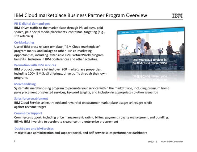 Enter the world of the IBM Cloud Marketplace | PPT