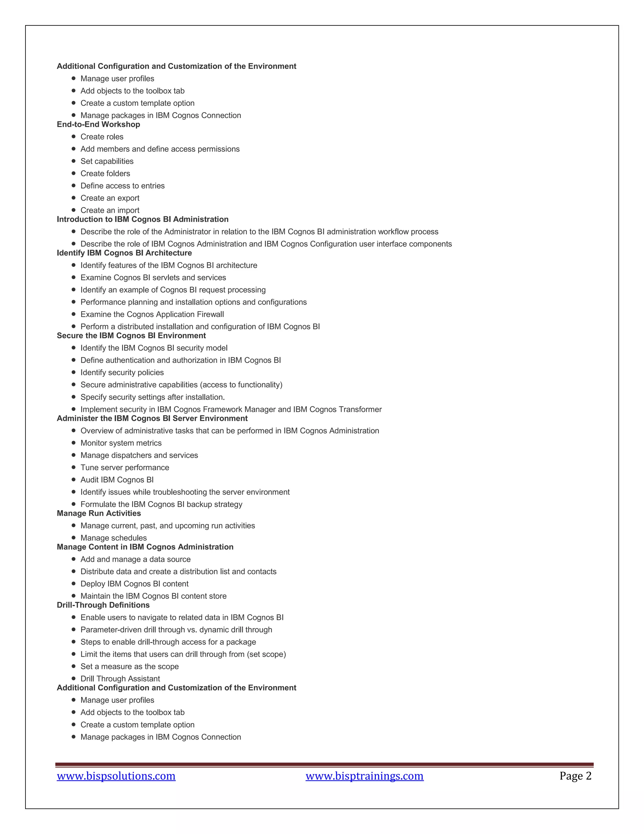 Ibm cognos-administration | PDF