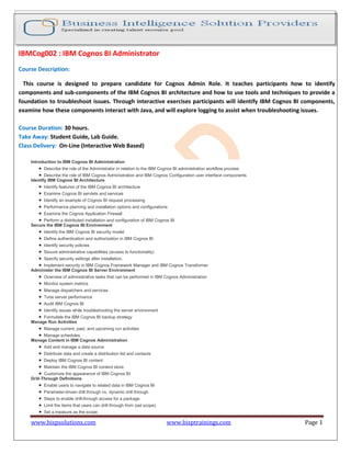 Ibm cognos-administration | PDF