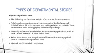 Departmental store - Industrial Business Management | PPTX