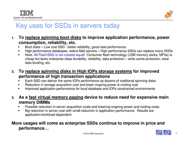 IBM Solid State in eX5 servers | PDF | Data Storage and Warehousing | Computing