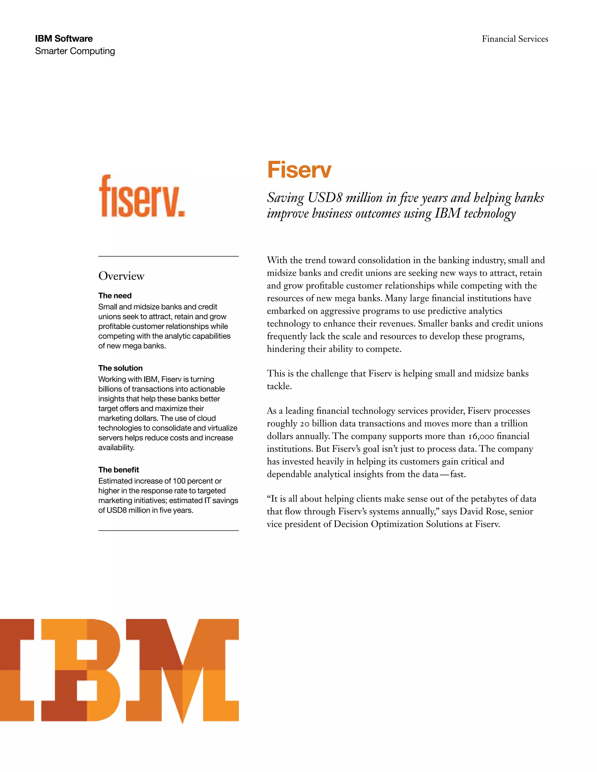 IBM FISERV | PDF
