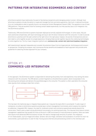 Integrating Content and Commerce | PDF