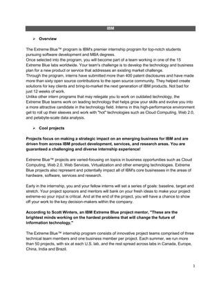 Ibm internship | DOCX