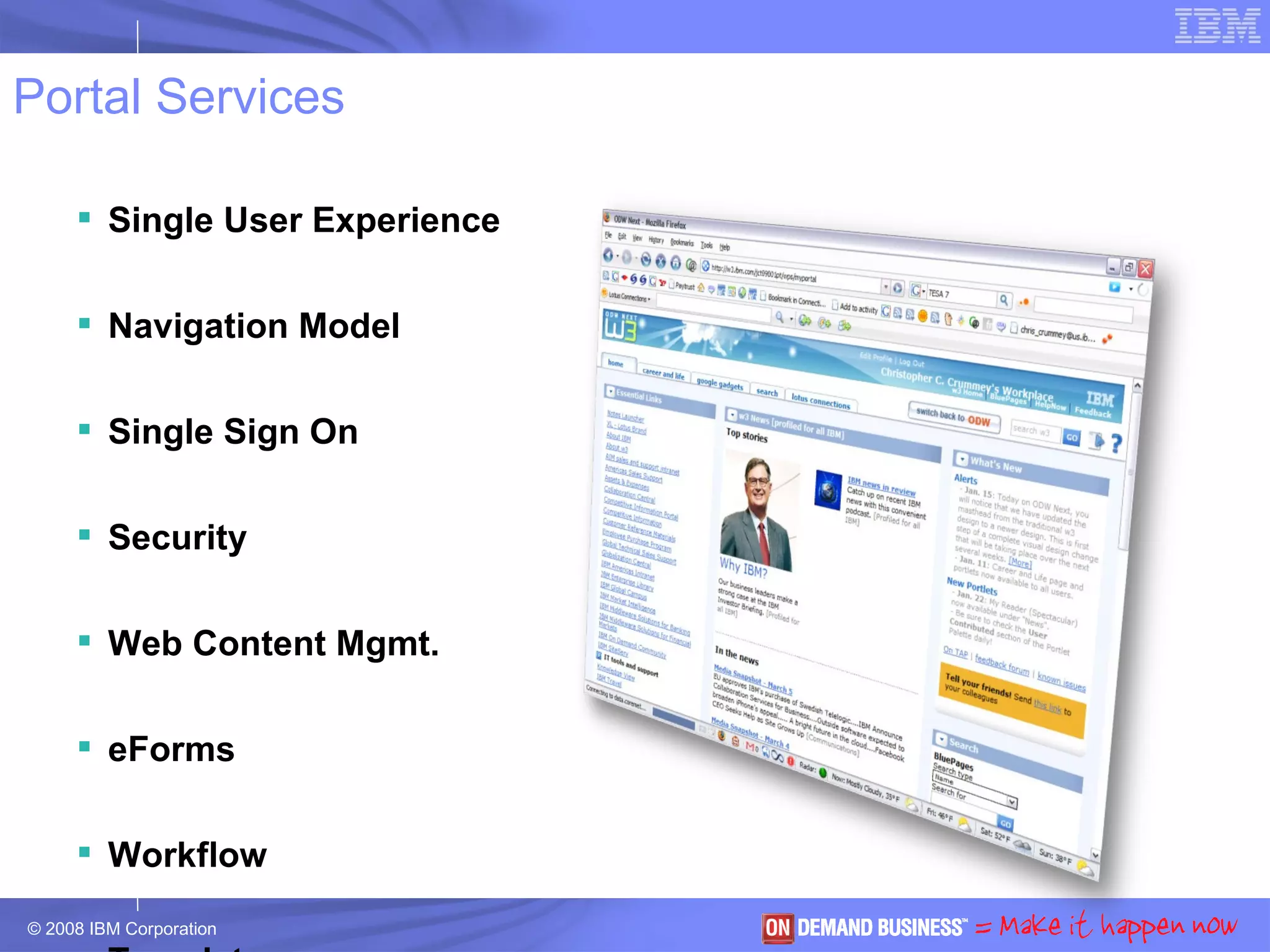 IBM WebSphere Portal | PPT