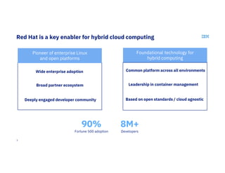 IBM + REDHAT "Creating the World's Leading Hybrid Cloud Provider..." | PDF