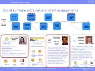 Sales Teams And Value Of Social Software (IBM) | PPT
