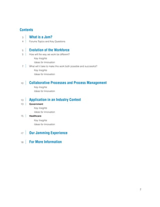 IBM Smarter Work Innovation Jam Report 2009 | PDF