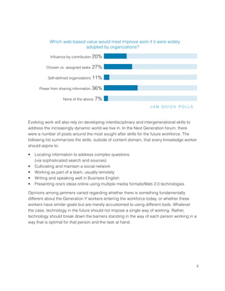 IBM Smarter Work Innovation Jam Report 2009 | PDF