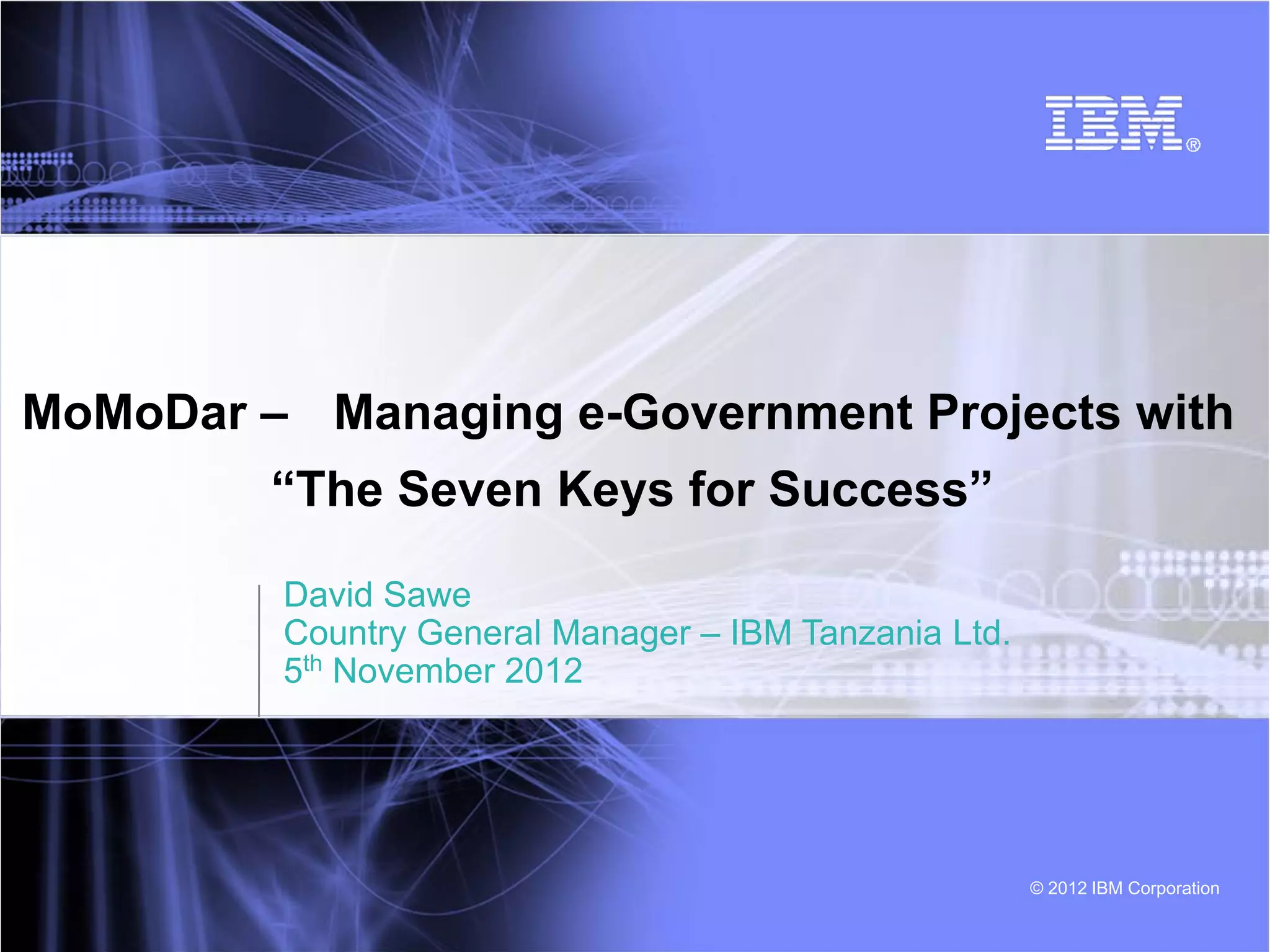IBM - The 7 Keys to Success - MoMoDar | PDF