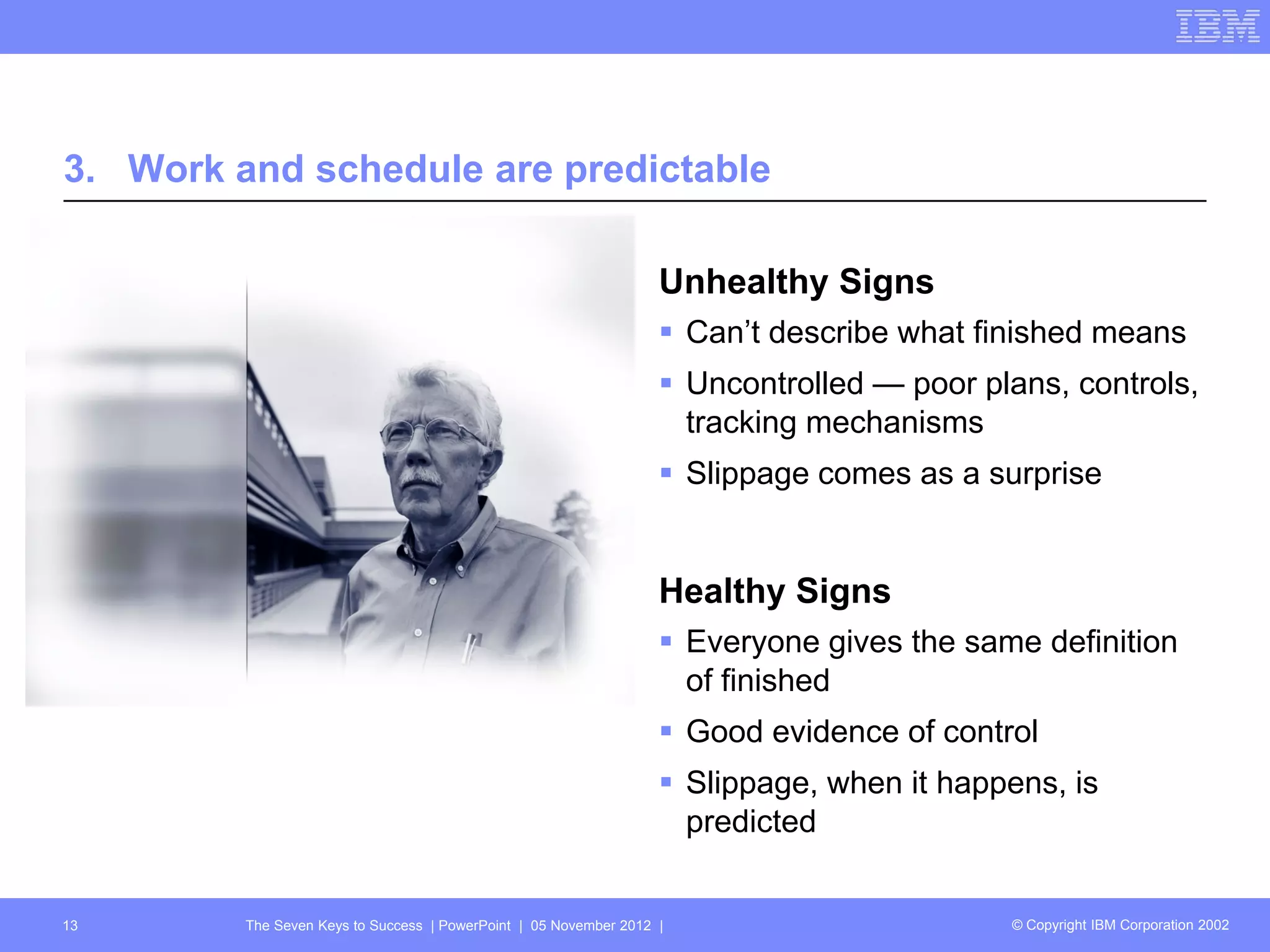 IBM - The 7 Keys to Success - MoMoDar | PDF
