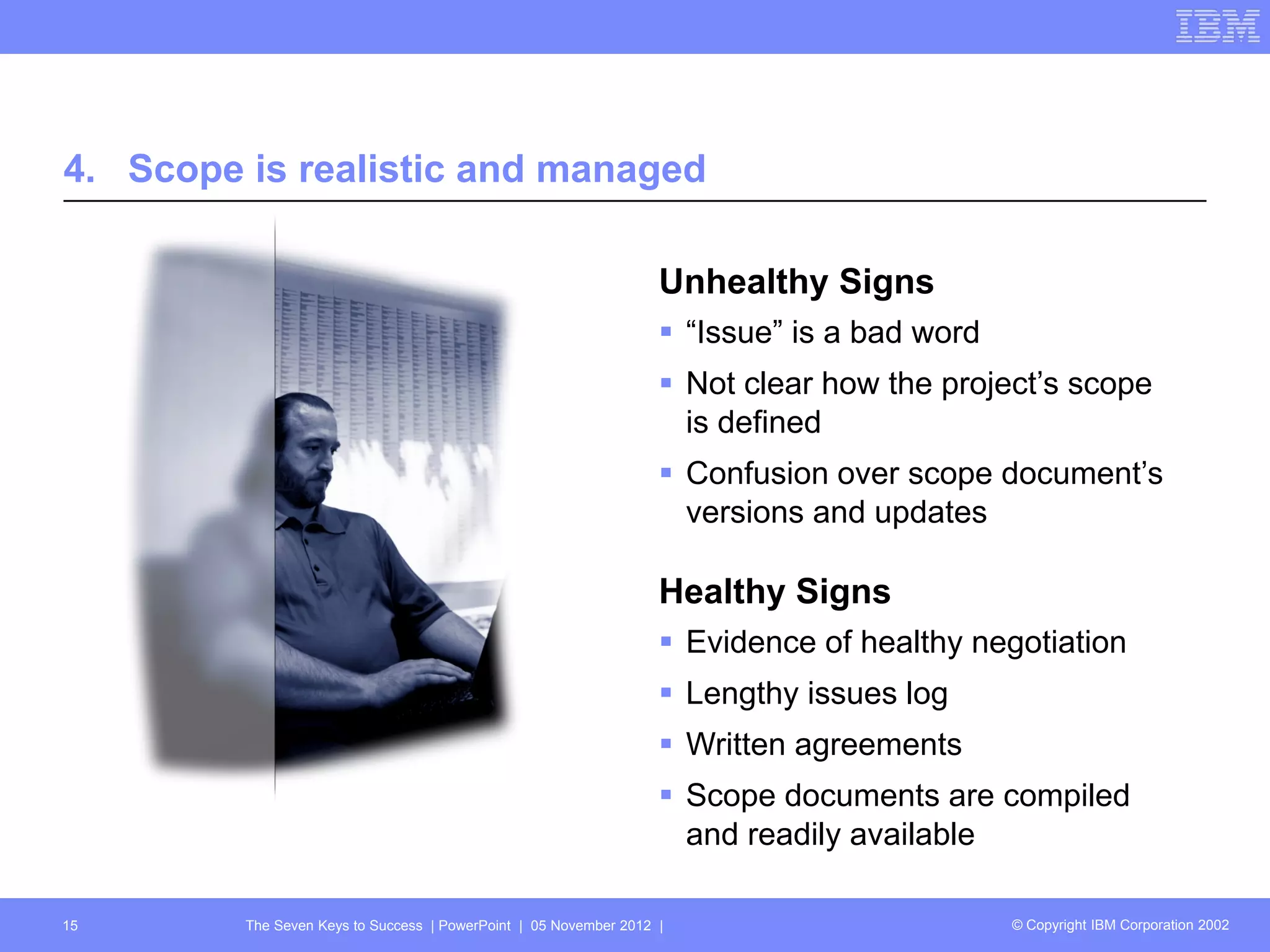 IBM - The 7 Keys to Success - MoMoDar | PDF