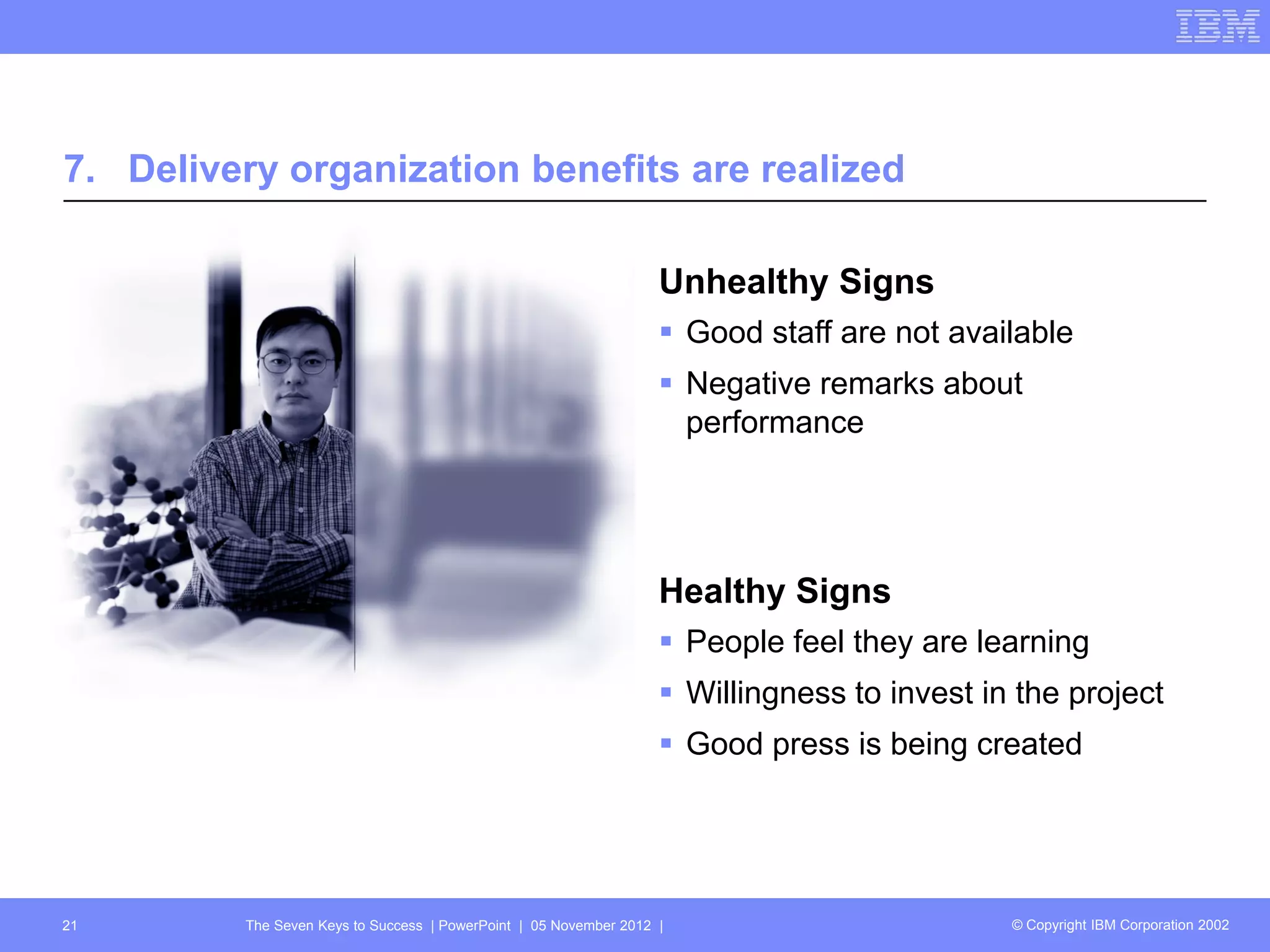 IBM - The 7 Keys to Success - MoMoDar | PDF