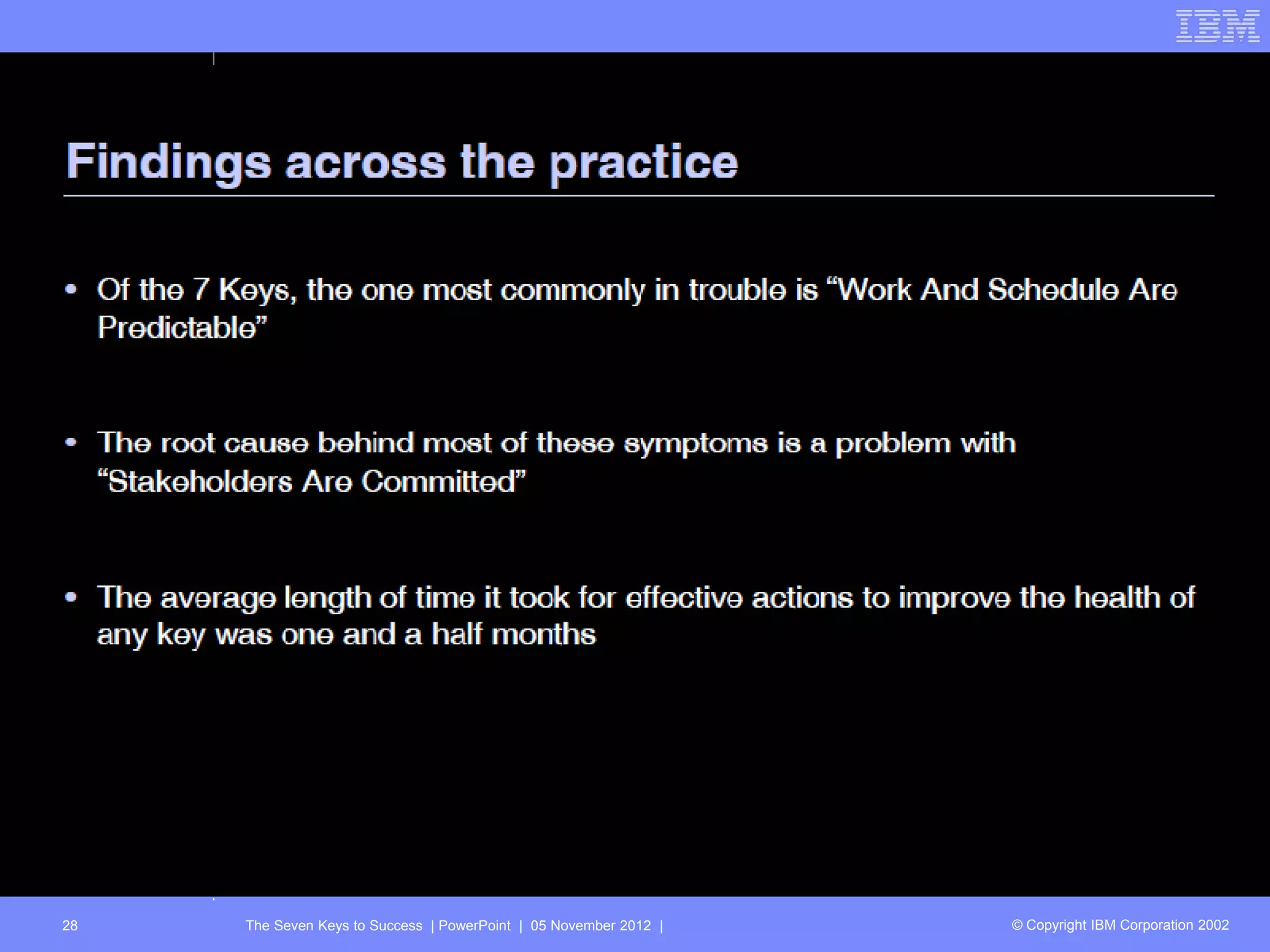 IBM - The 7 Keys to Success - MoMoDar | PDF