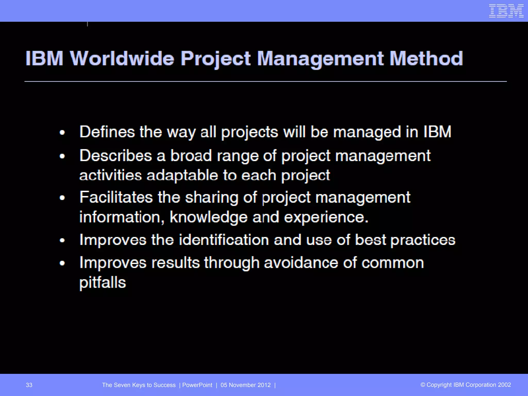 IBM - The 7 Keys to Success - MoMoDar | PDF