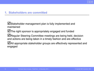 IBM - The 7 Keys to Success - MoMoDar | PDF