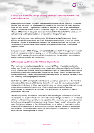 Ibm v3700 | PDF | Data Storage and Warehousing | Computing