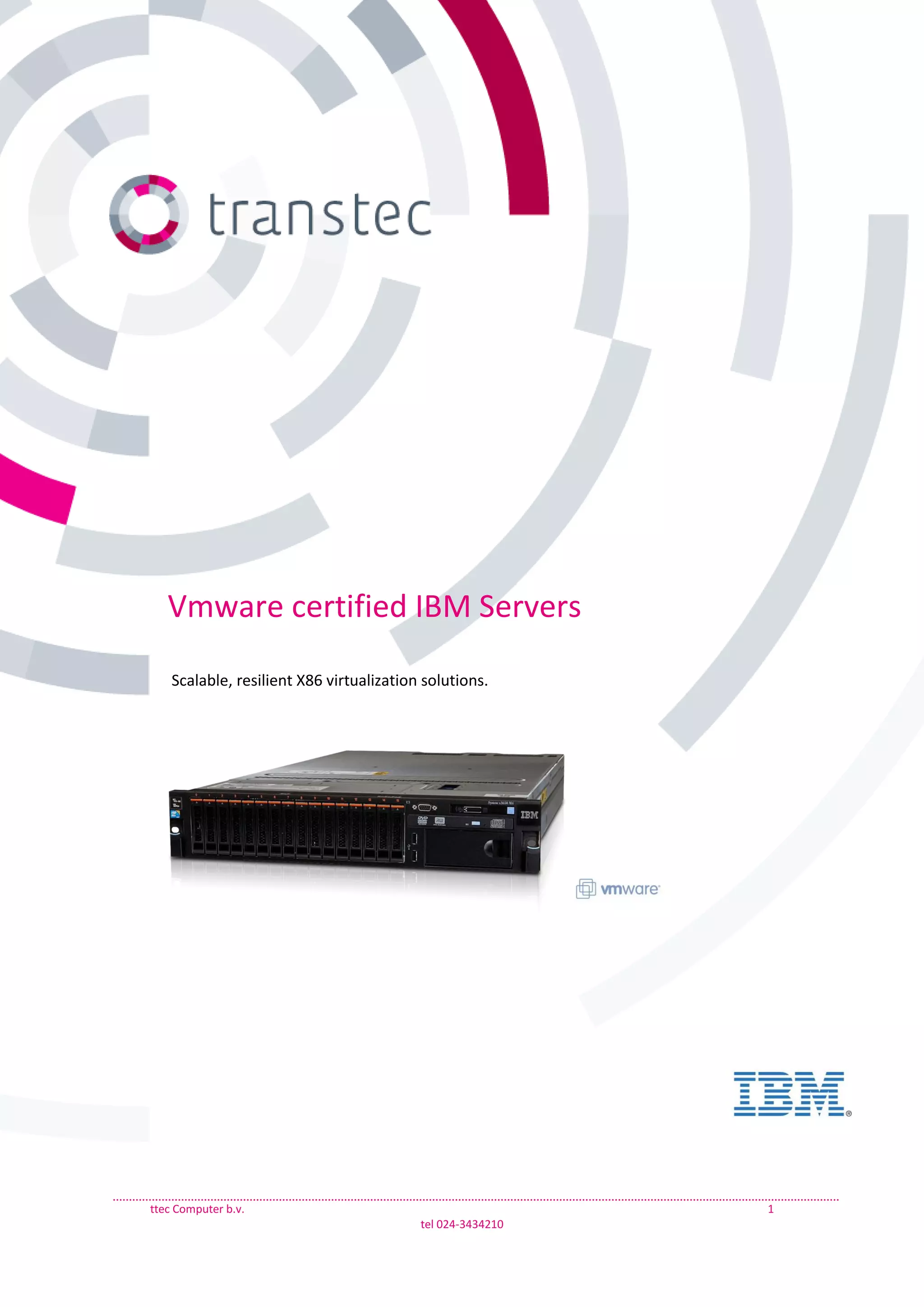 Vmware certified IBM Servers | PDF