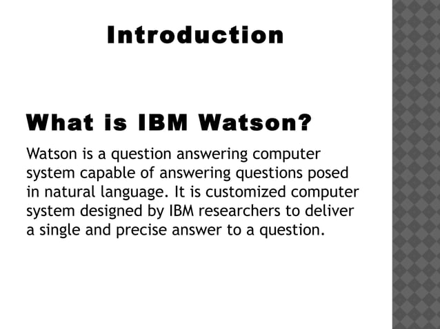 Ibm watson | PPT