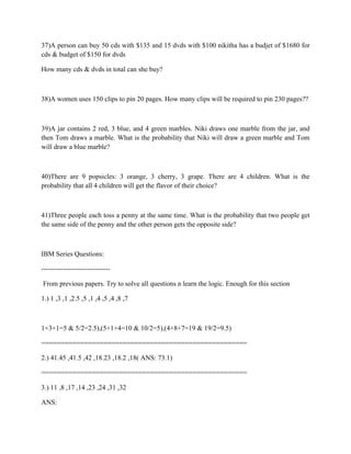 IBM-written-test based on question practice. pdf | PDF