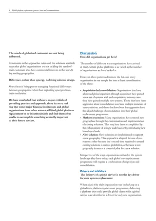 Global Platform Replacement: Practice, Issues and Recommendations an IBM White Paper by Simon ...