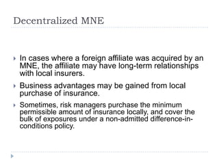 Risk management in International Business | PPTX