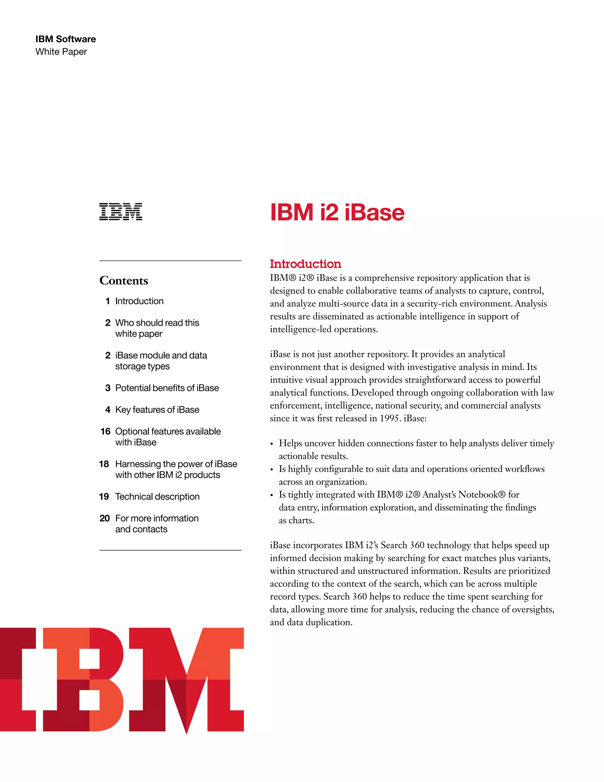 Ibm i2 ibase | PDF