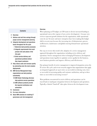 ITIL Overview | PDF