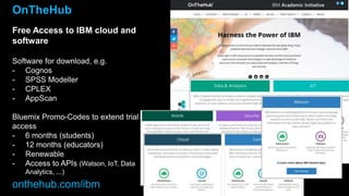 IBM Academic Initiative - Bluemix Overview | PPT
