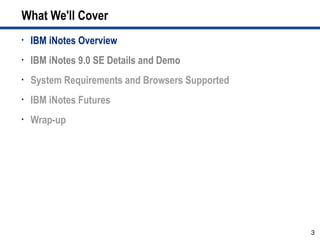 What's new in iNotes 9.0 Social Edition | PDF