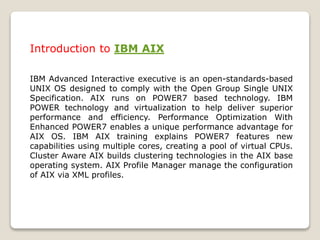 Ibm aix | PPTX