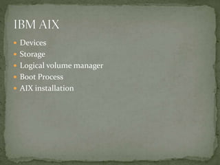 Ibm aix | PPTX