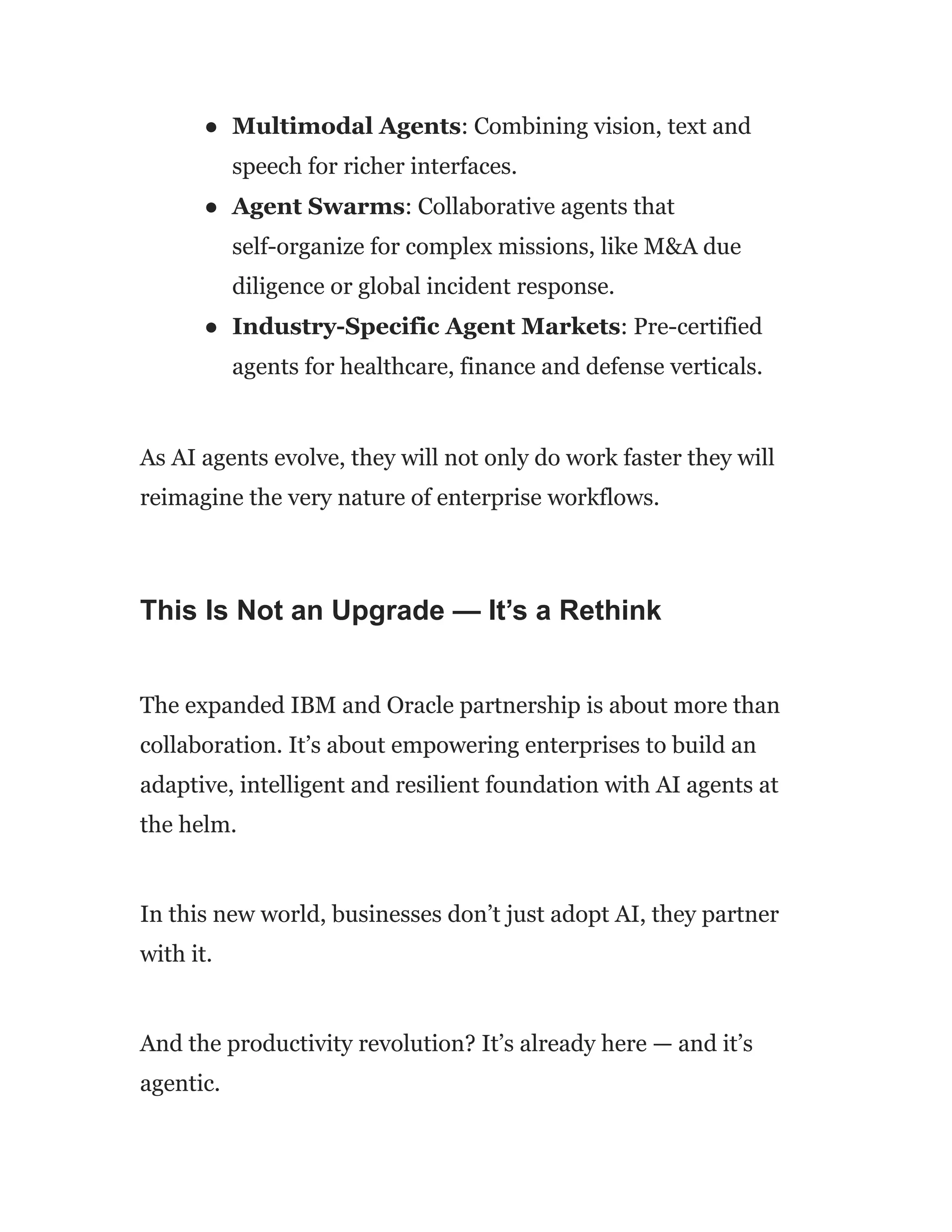 IBM and Oracle Expand Partnership to Advance Agentic AI and Hybrid ...