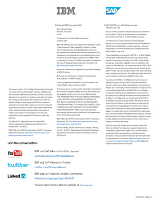 The IBM and SAP Partnership | PDF