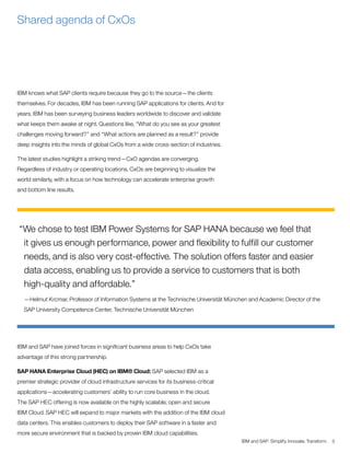 The IBM and SAP Partnership | PDF