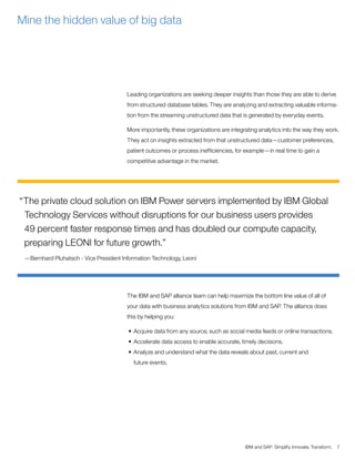 The IBM and SAP Partnership | PDF