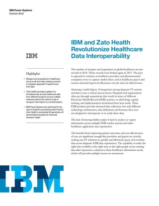 Ibm and zato health | PDF