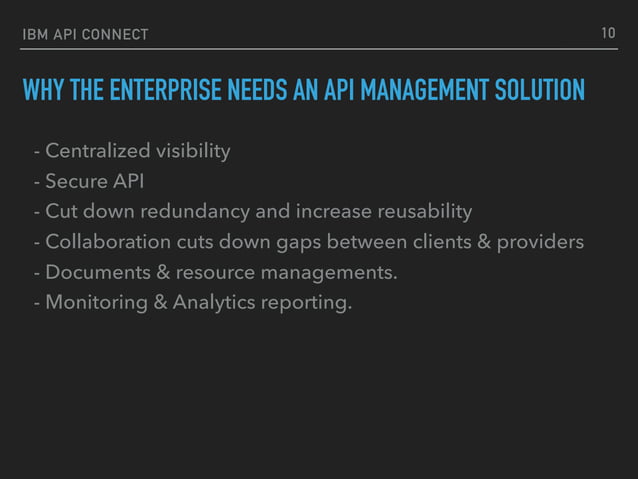 IBM API Connect - overview | PDF