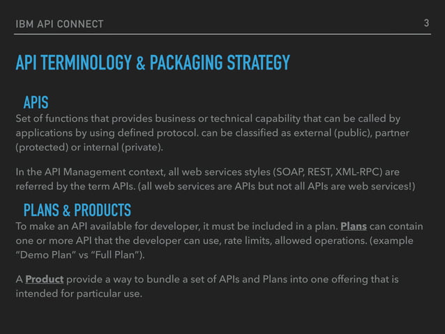 IBM API Connect - overview | PDF