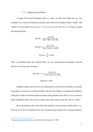 IB Mathematics Extended Essay (2021) - Building A Predictive Text List ...