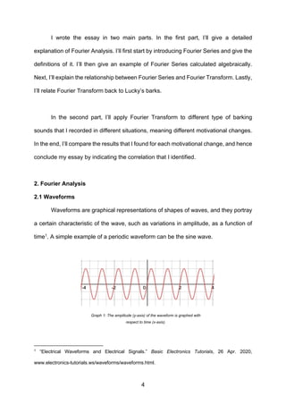 IB Mathematics Extended Essay Decoding Dogs Barks With Fourier Analysis - Grade Received B | PDF