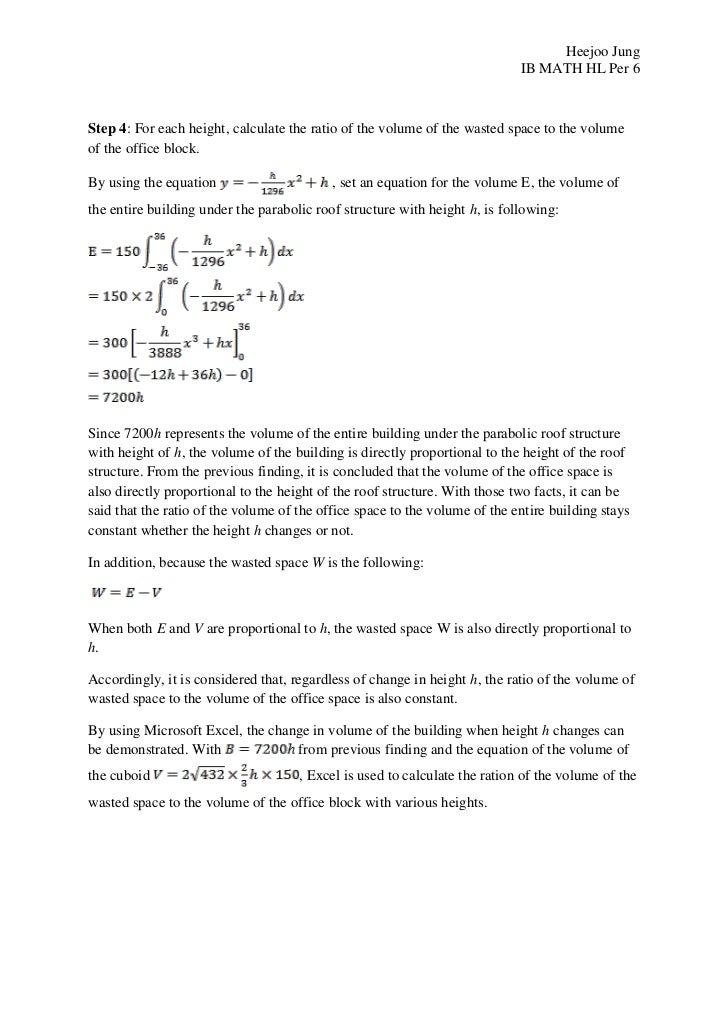 IB Math HL IA Modeling A Functional Building IB Math HL IA Modeling A Functional Building