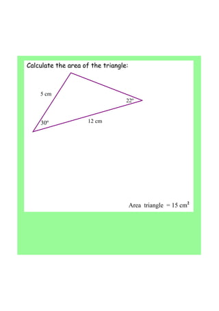 IB Maths Radians, arc length & sector area | PDF