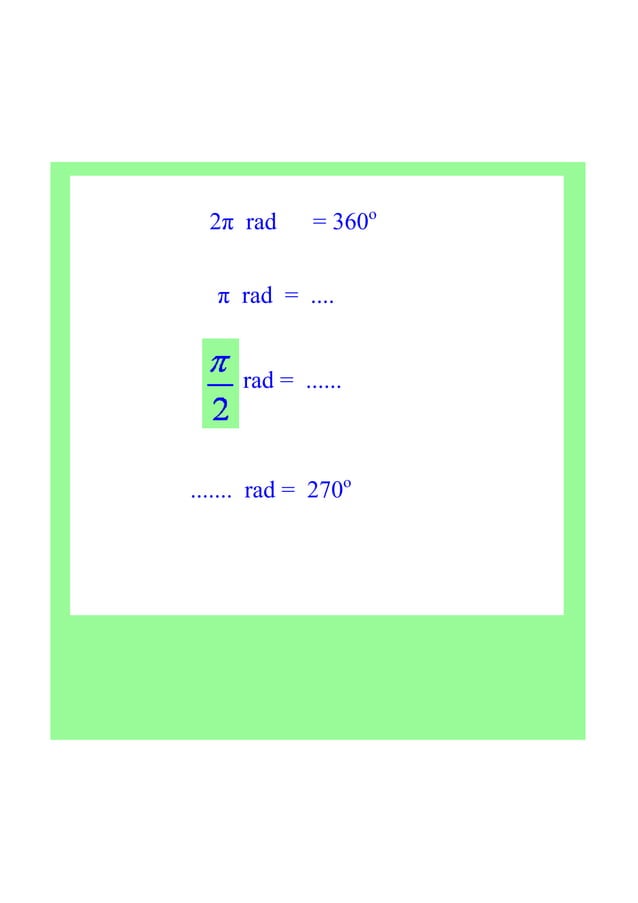 IB Maths Radians, arc length & sector area | PDF | Physics | Science