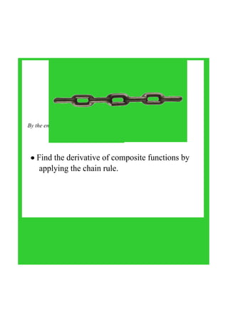 Ib maths sl chain rule | PDF