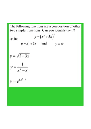 Ib maths sl chain rule | PDF