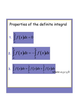 Ib maths sl definite integrals | PDF | Physics | Science